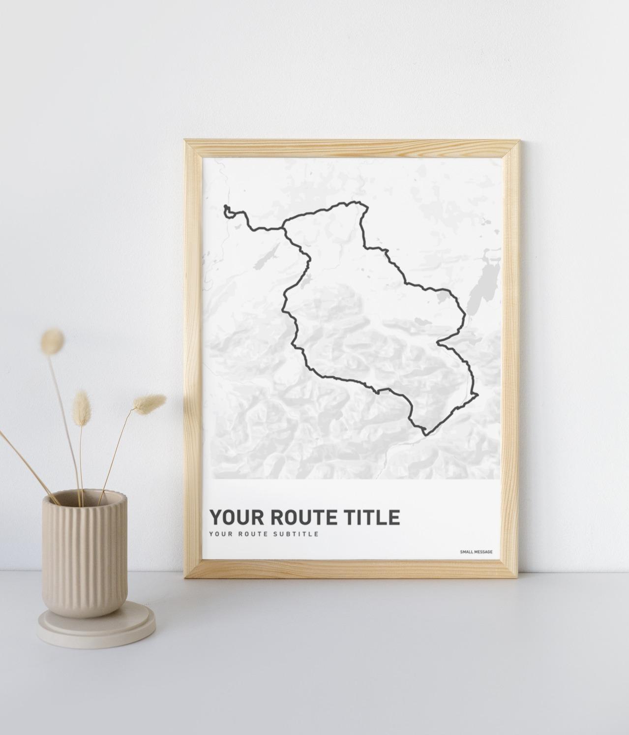 Create Custom Map Posters with Your GPX Data | makemap