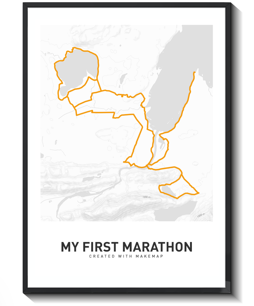 Create Custom Map Posters with Your GPX Data | makemap