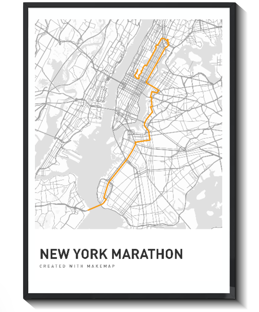 Create Custom Map Posters with Your GPX Data | makemap