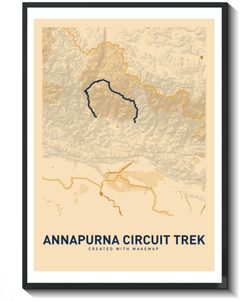 Create Custom Map Posters with Your GPX Data | makemap